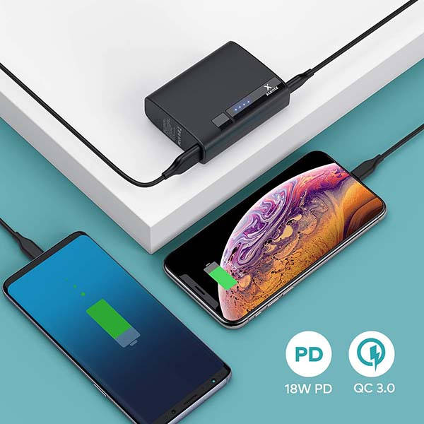 Xcentz xWingMan Palm-Sized Portable Power Bank with 18W Power Delivery ...