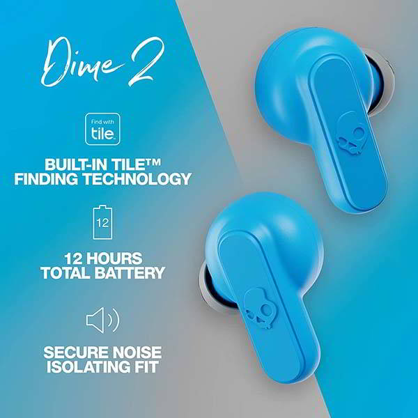 Skullcandy Dime 2 Bluetooth True Wireless Earbuds with Tile Finding ...